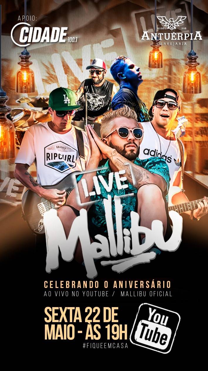 Mallibu anuncia live em comemoração a aniversário da banda