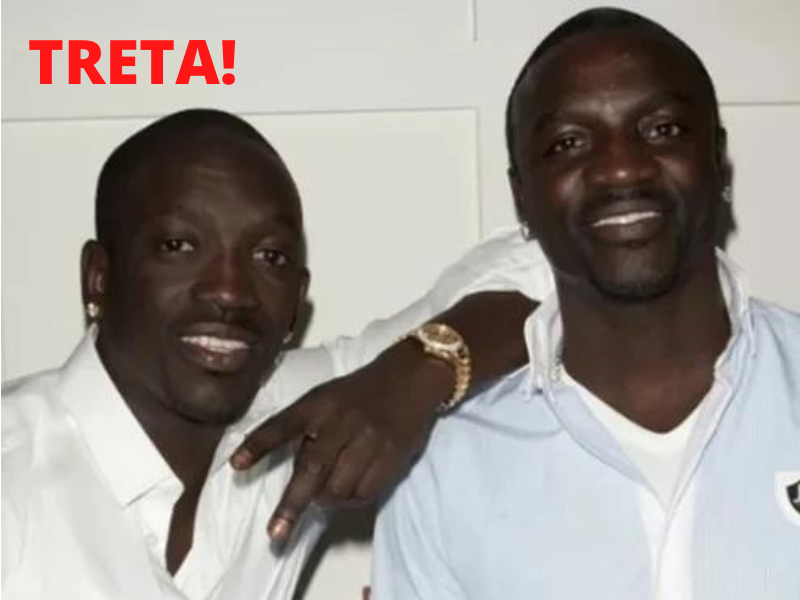 Akon Irmao Omar Latest : AKON With His Brother Omar In Miami , Florida
